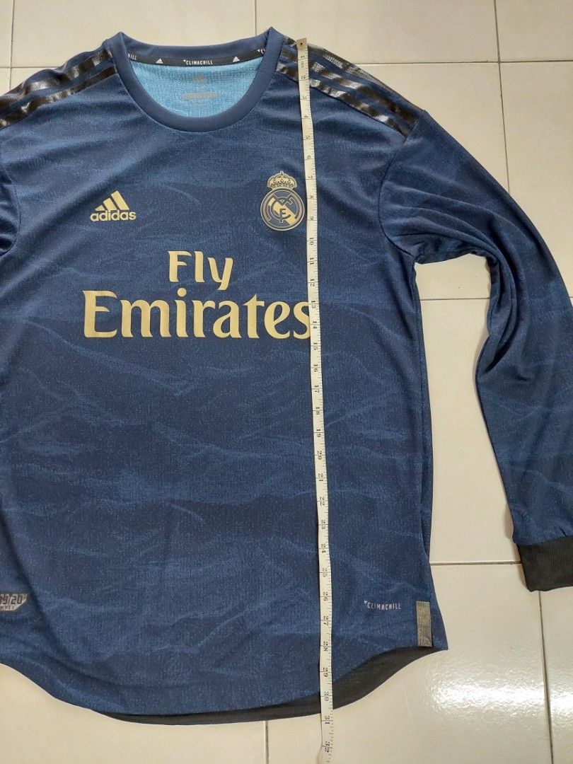 Real Madrid Away 2019/20 Long Sleeve Player Issue, Men's Fashion ...