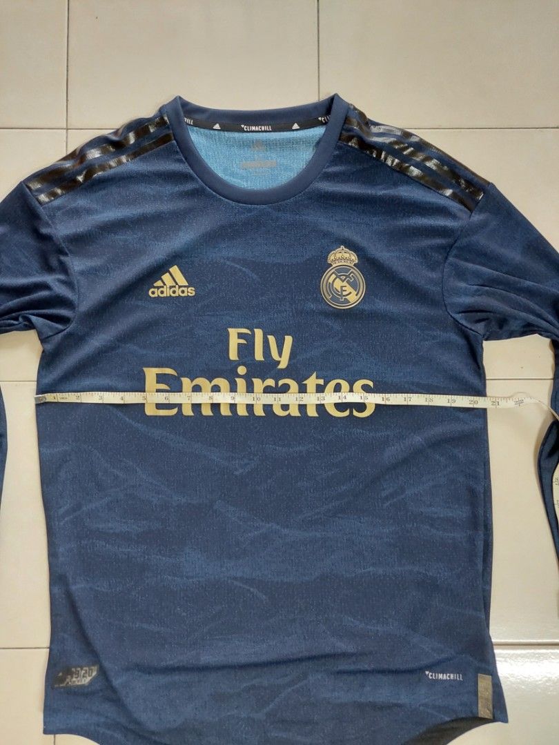 Real Madrid Away 2019/20 Long Sleeve Player Issue, Men's Fashion ...
