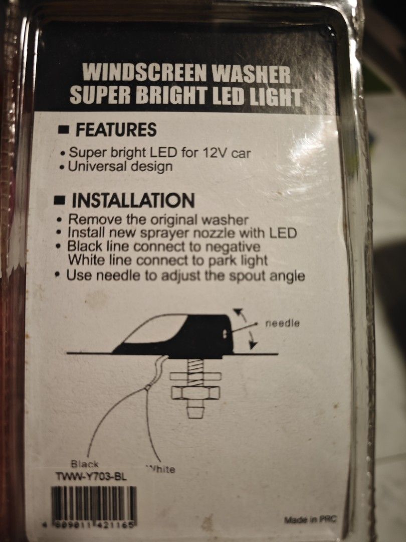 Retro windscreen washer lights, Car Accessories, Electronics & Lights ...