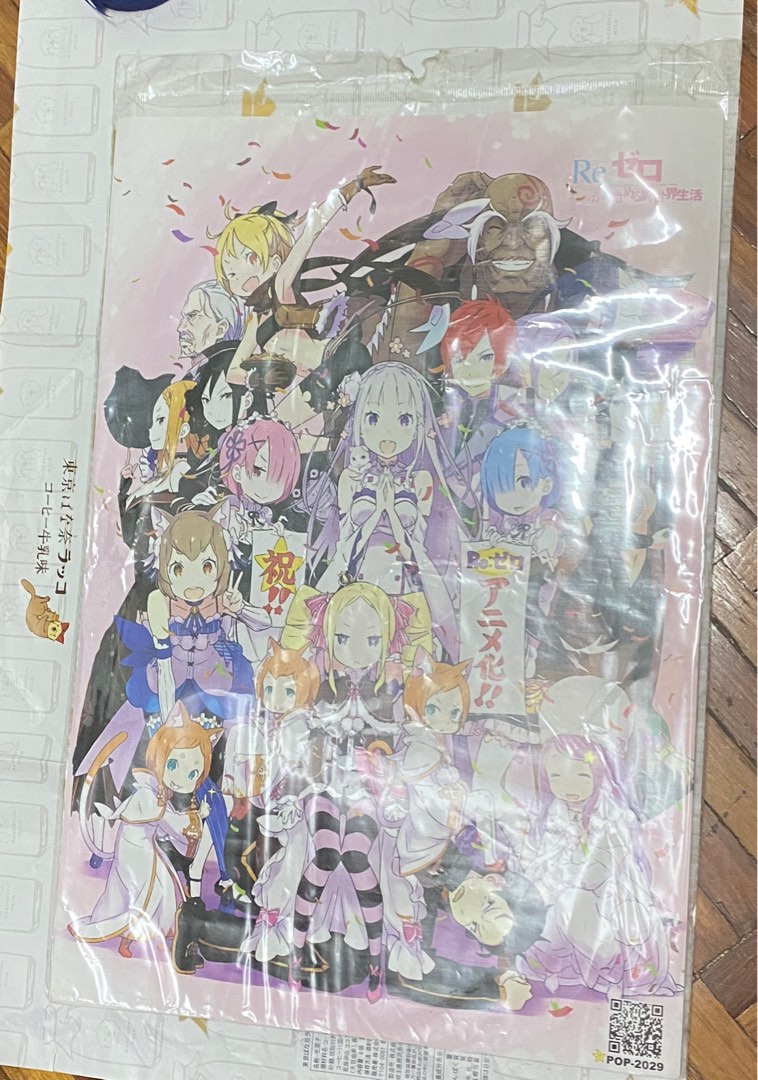 Re:Zero poster, Hobbies & Toys, Memorabilia & Collectibles, Fan ...