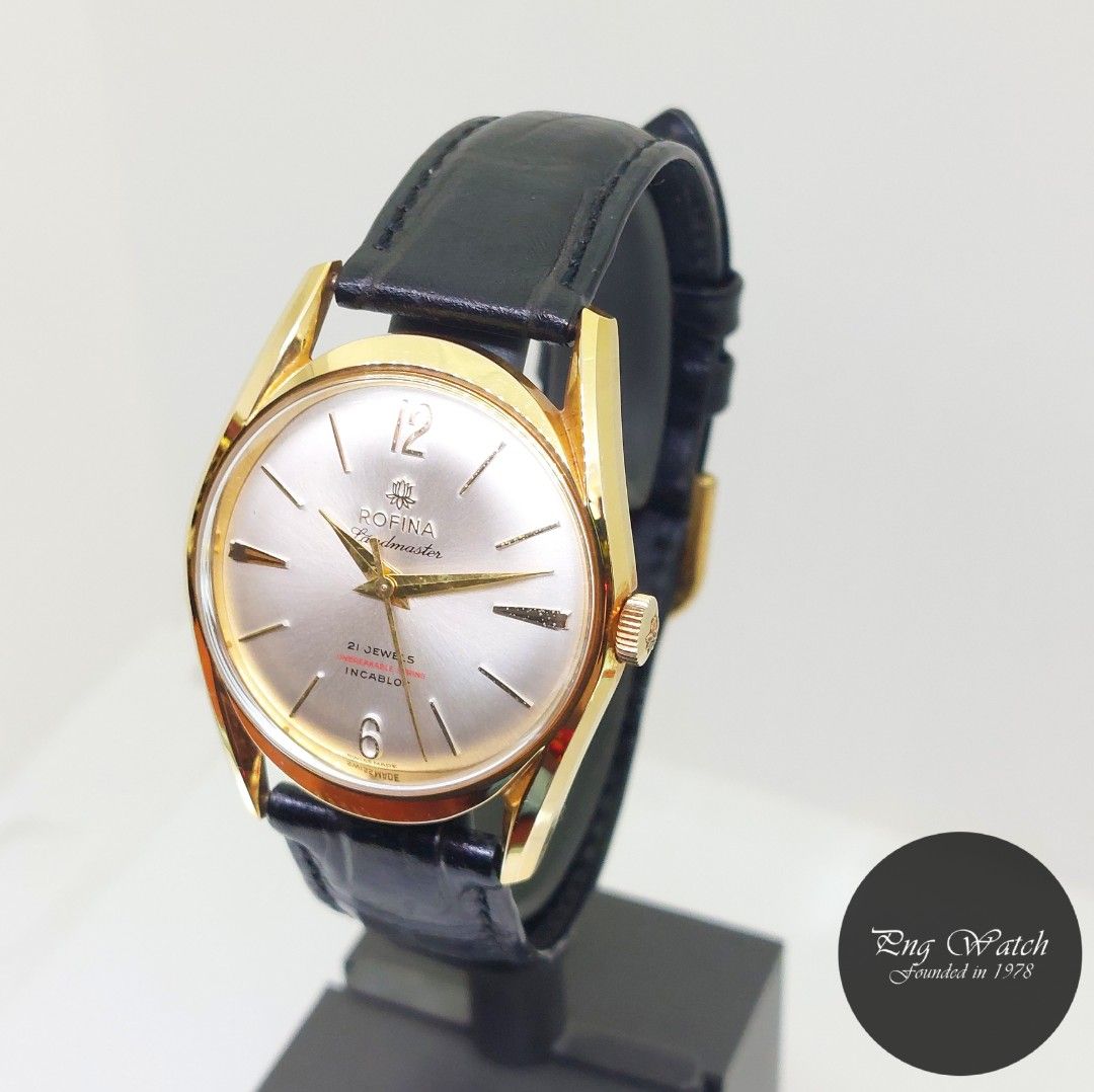 Rofina 34mm Gold Plated Silver Dial Landmaster REF: 3435-21, Luxury ...
