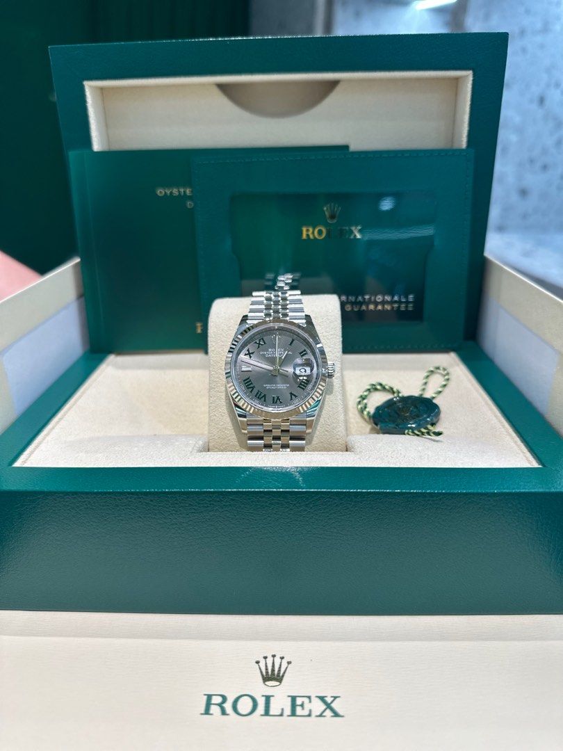 rolex 12/23 datejust Wimbledon 36mm Datejust 36 in Oystersteel and ...