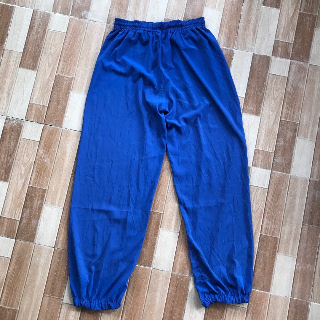 Royal Blue Parachute Pants, Women's Fashion, Bottoms, Other Bottoms on ...