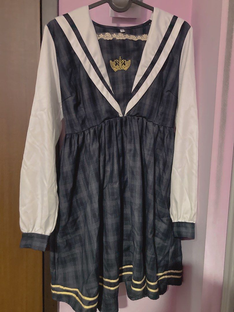 Sailor Collar Japanese Uniform Kawaii Dress, Women's Fashion, Dresses ...