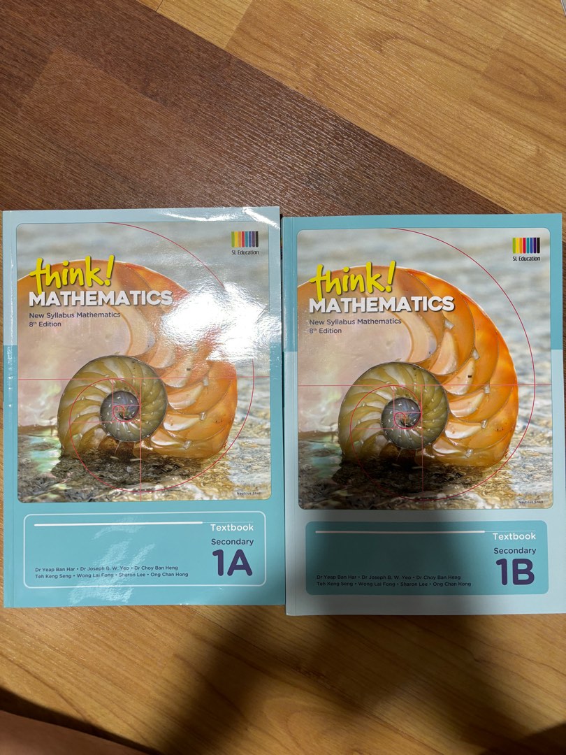 Secondary 1 Think! Mathematics textbook Express/NA 1A 1B, Hobbies ...