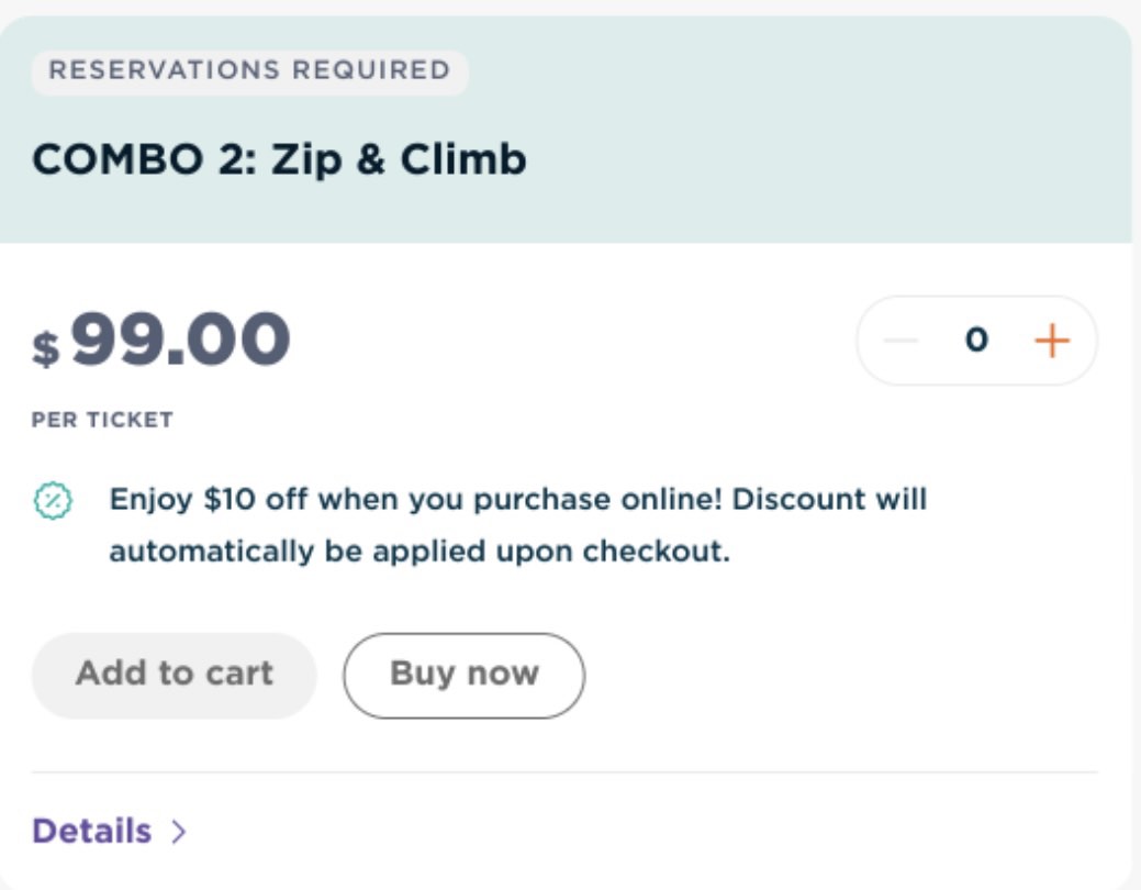 Sentosa Mega Adventure Park Combo 2 (Zip & Climb & Jump) Ticket x2 at ...