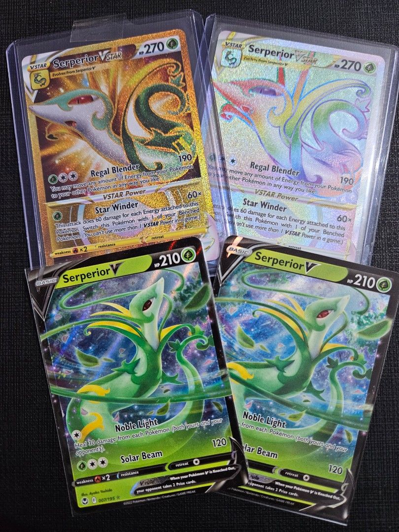 Serperior Gold & Rainbow V Star [Set], Hobbies & Toys, Memorabilia ...