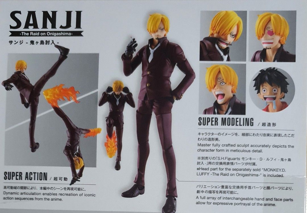 Shf S.H.Figuarts One Piece Sanji Action Figure, Hobbies & Toys, Toys ...