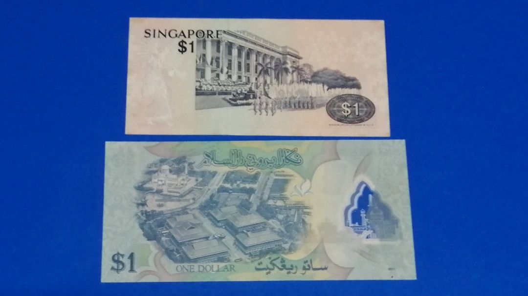 Singapore & Brunei Old Notes $1, $5, & $10 selling all 6piece at $88 ...