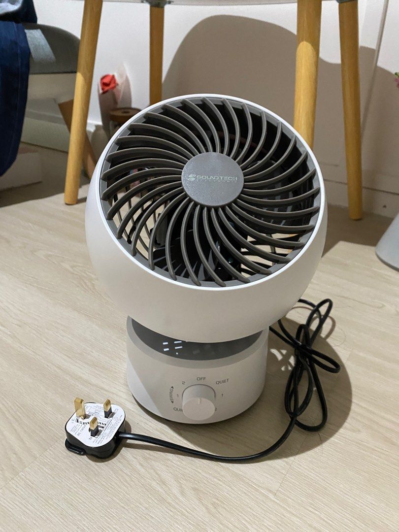 SoundTech Small Desktop Air Circulator Fan, Furniture & Home Living ...