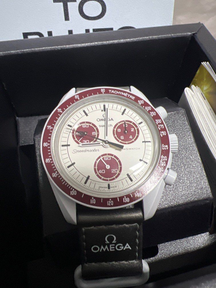 Swatch x Omega Mission to Pluto watch, Men's Fashion, Watches ...