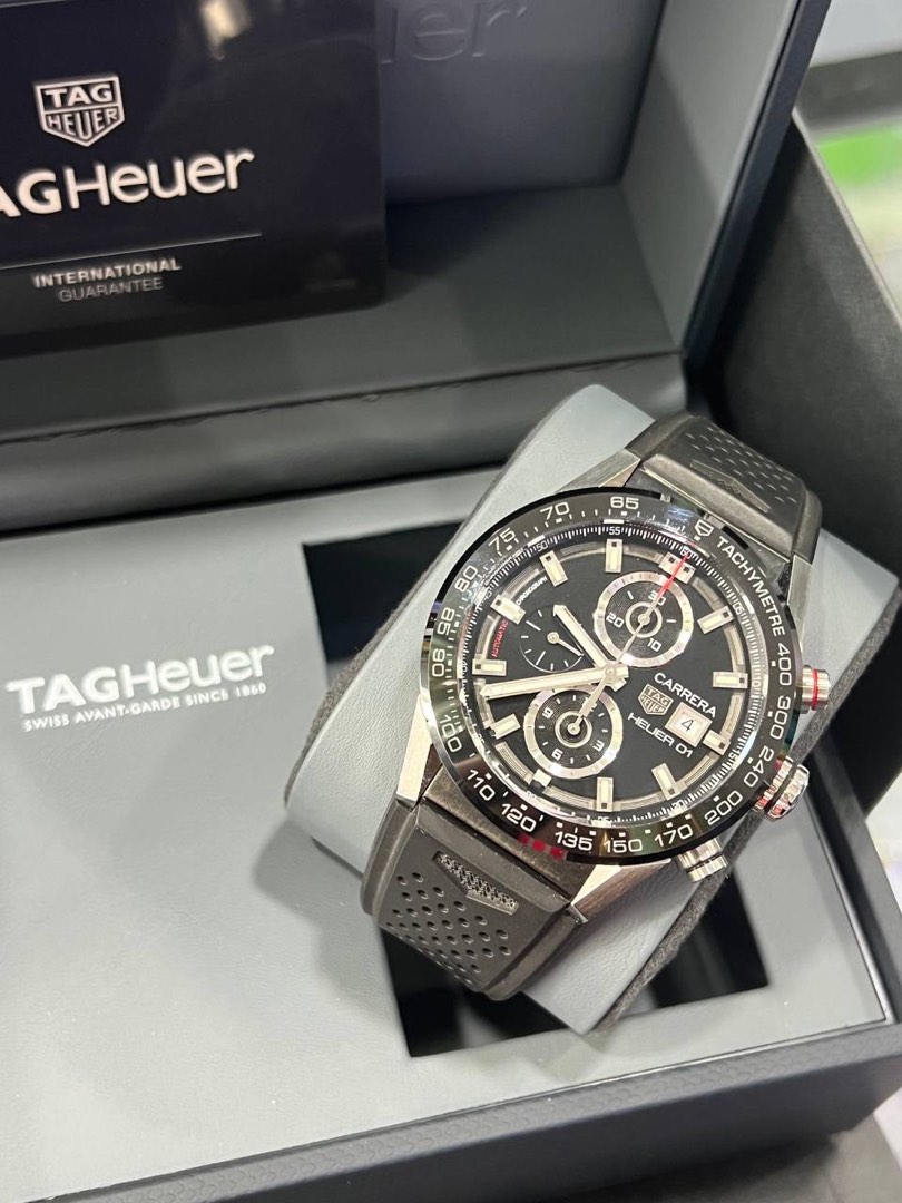 TAG HEUER 01 SWISS MADE AUTOMATIC CHRONOGRAPH CAR201Z, Luxury, Watches ...