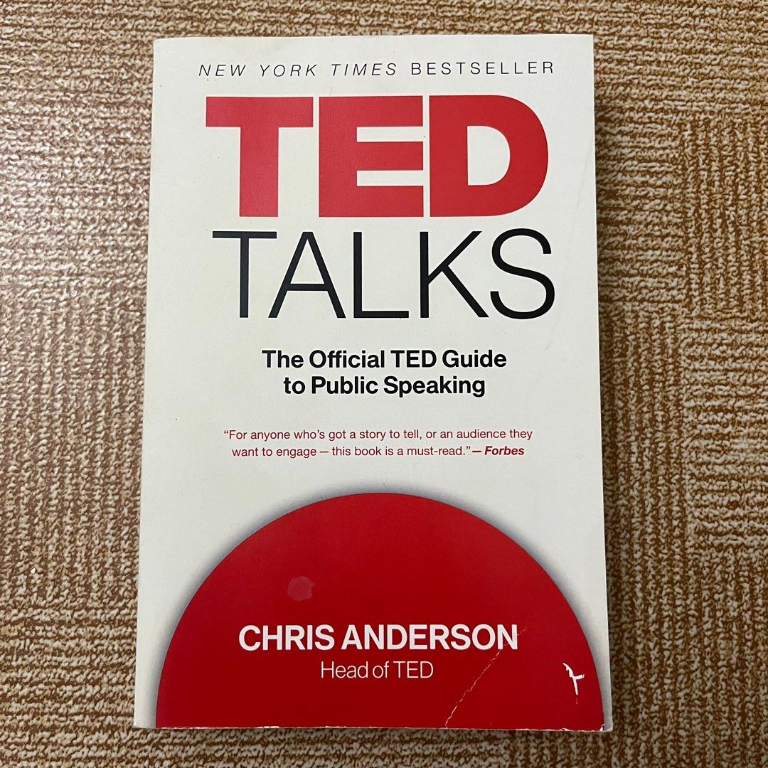 Ted Talks "The Official TED Guide to Public Speaking NYT Best Seller By ...