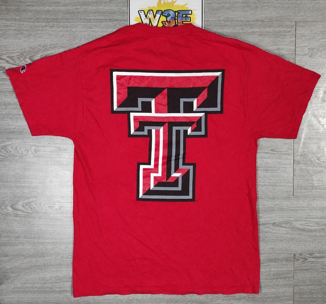 TEXAS TECH W/ BIG BACK HIT LOGO MEDIUM RED - CHAMPION, Men's Fashion ...