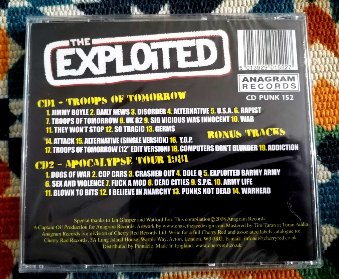 The Exploited, Hobbies & Toys, Music & Media, CDs & DVDs on Carousell