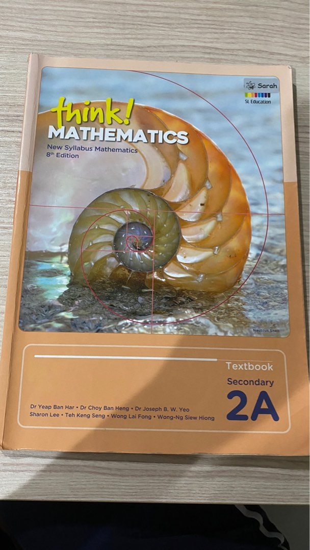 Think! Mathematics textbook 2A & 2 B (8th Edition | Year 2021), Hobbies ...