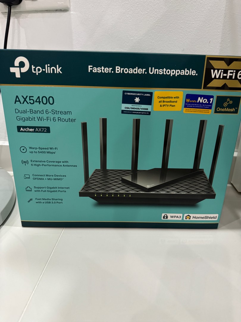 TPlink archer AX72 AX5400, Computers & Tech, Parts & Accessories ...