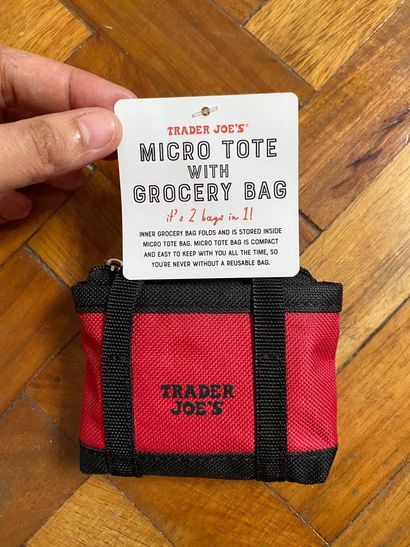 Trader Joe’s 2-in-1 Tote and Grocery Bags, Women's Fashion, Bags & Wallets, Tote Bags on Carousell