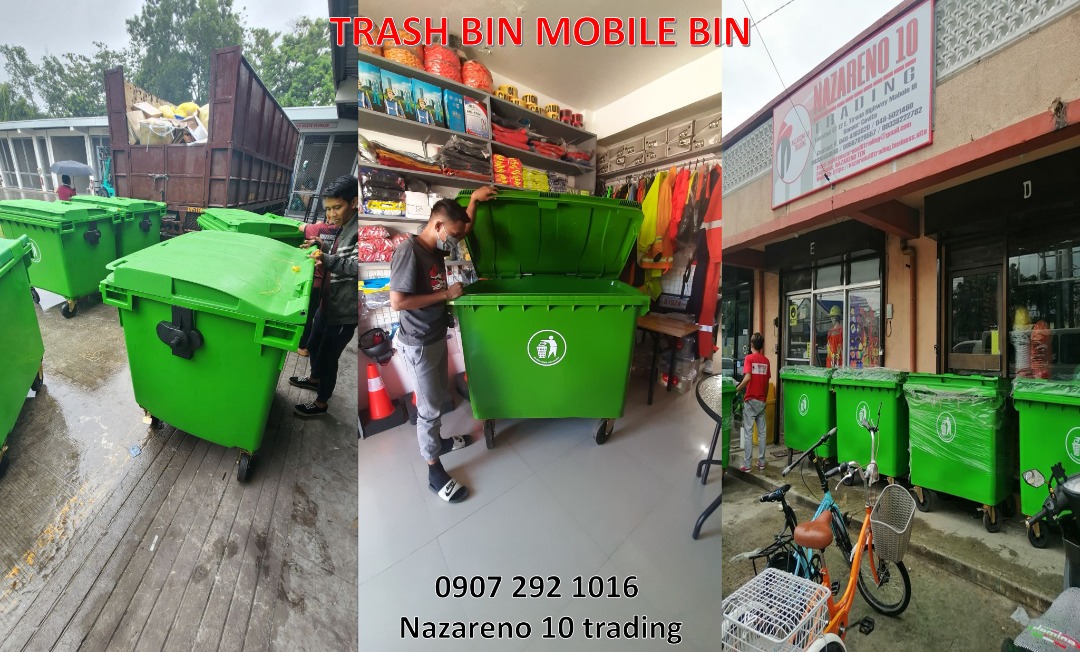 Trash bin Mobile bin supplier 510, Furniture & Home Living, Cleaning ...