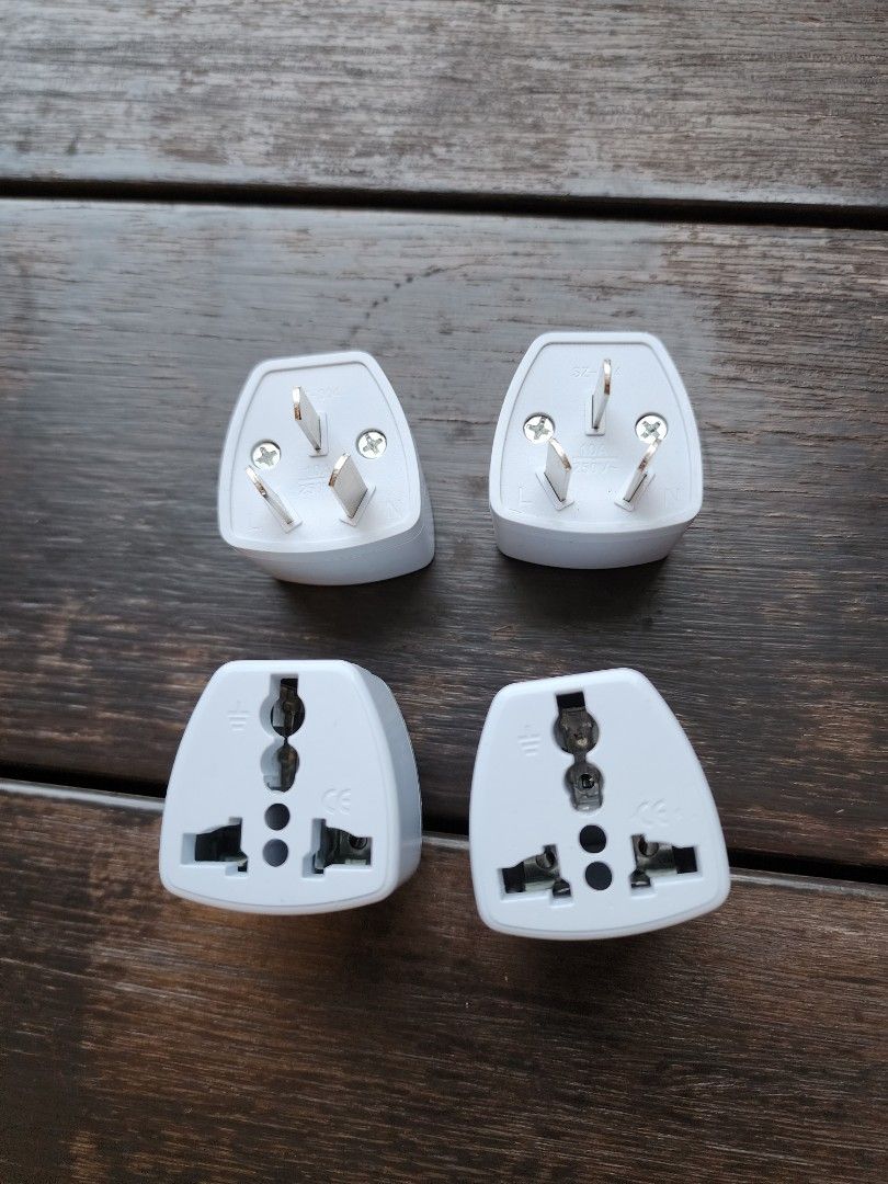 Travel Power Plug Adaptors for Australia AU and New Zealand NZ, TV ...