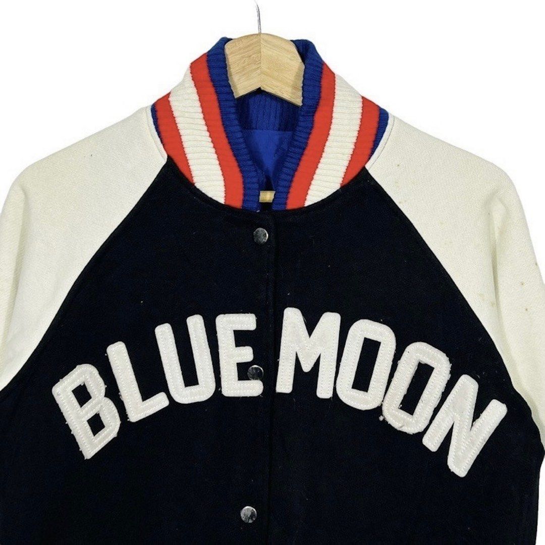 varsity jacket blue moon, Men's Fashion, Coats, Jackets and Outerwear ...