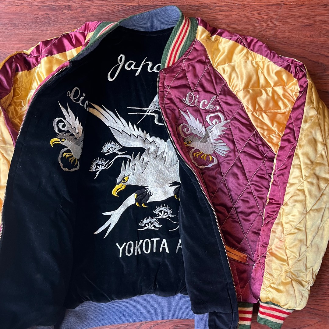 Vintage Tailor Toyo Reversible Sukajan Jacket, Men's Fashion, Coats ...