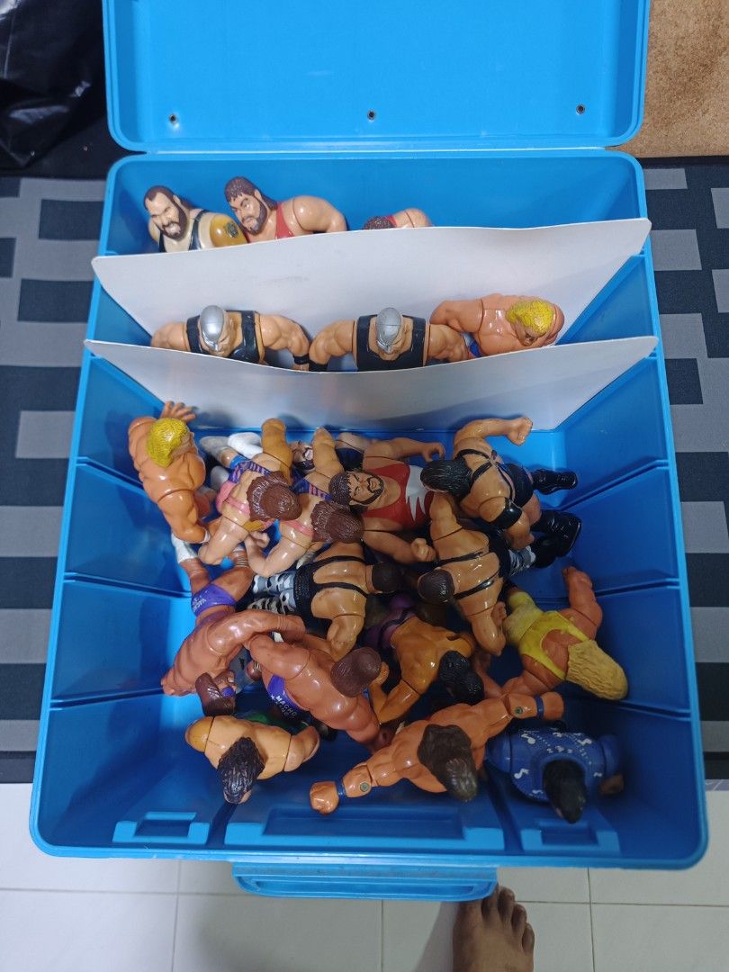 Vintage WWF Wrestling Figures Collectors Carrying Case Box 1991 RARE ...