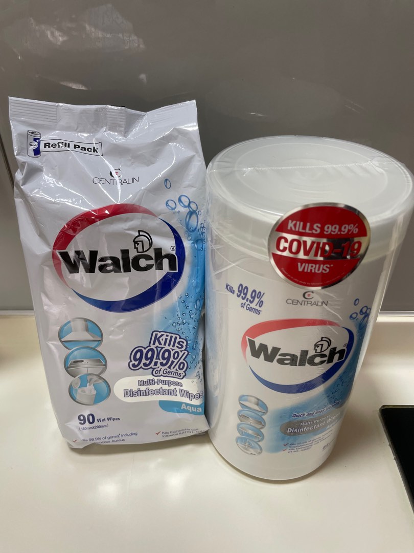Walch Multi-purpose disinfectant wet wipes and Body Wash, Beauty ...