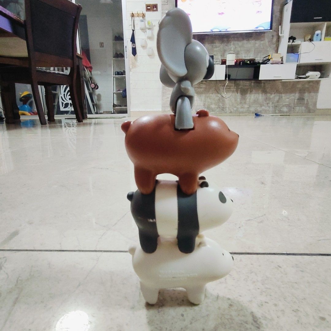 we bare bears Nom Nom and the bear stack McDonald's happy meal, Hobbies & Toys, Collectibles ...