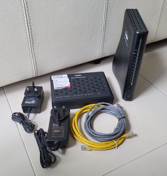 Wifi Gigabit Router and Optical Network Router, Computers & Tech, Parts ...