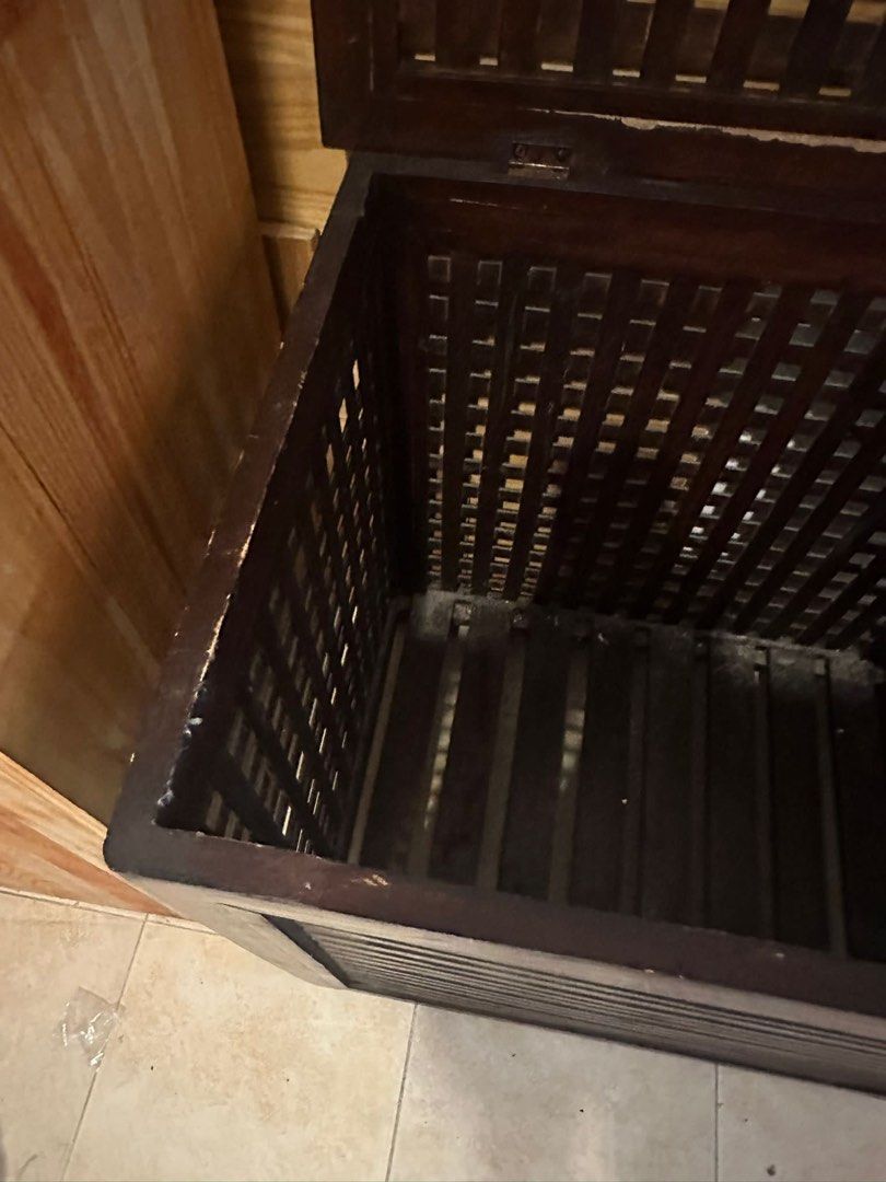 Wooden lattice storage box, Furniture & Home Living, Home Improvement ...