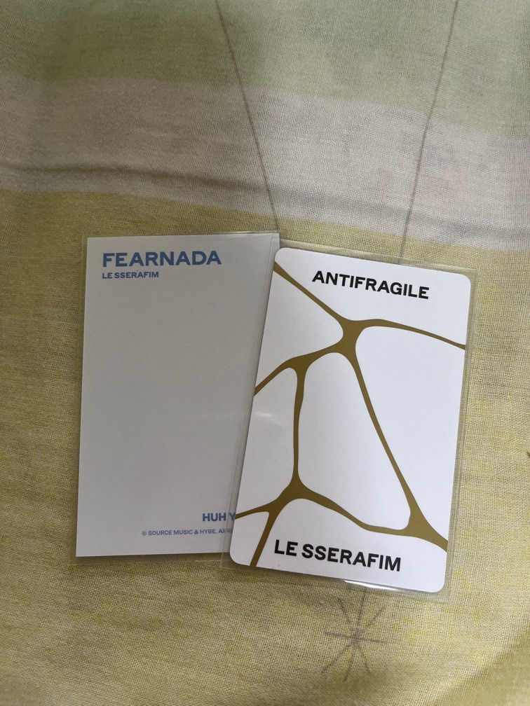 Wts le sserafim yunjin antifragile fearnada pcs, Hobbies & Toys ...