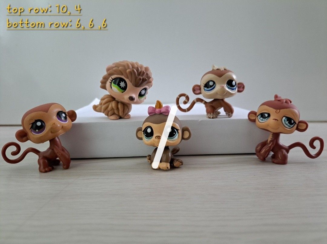 WTS LPS littlest pet shop raccoons, beaver, pig, polar bear, fish, cow ...