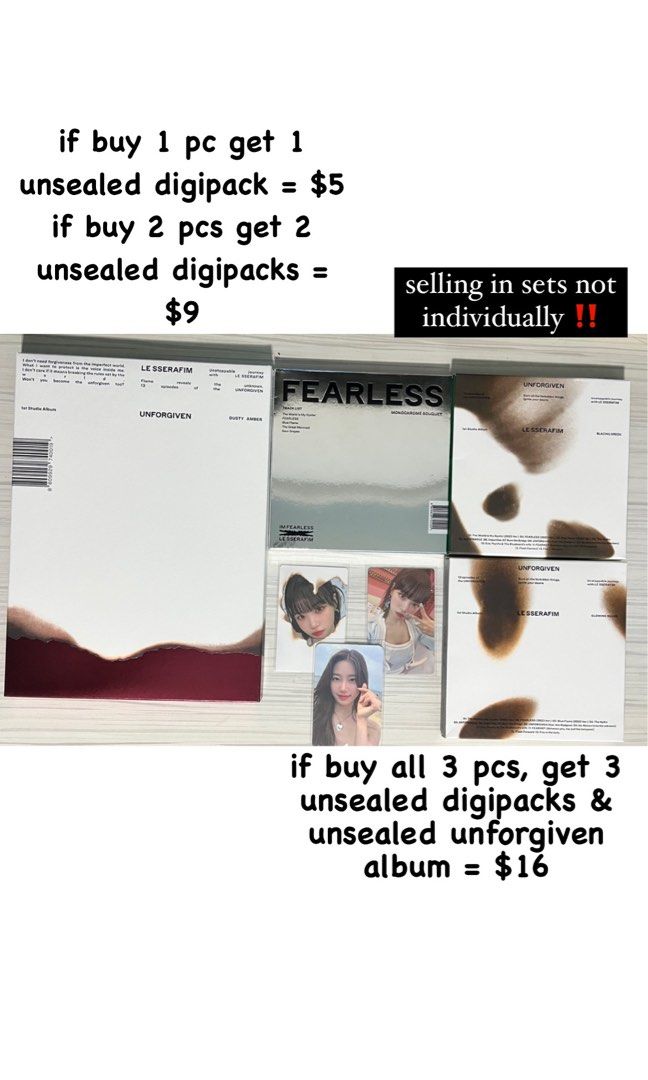 WTS STRAY KIDS, LESSERAFIM, ENHYPEN, THE BOYZ, SEVENTEEN, XIKERS, IZONE ...