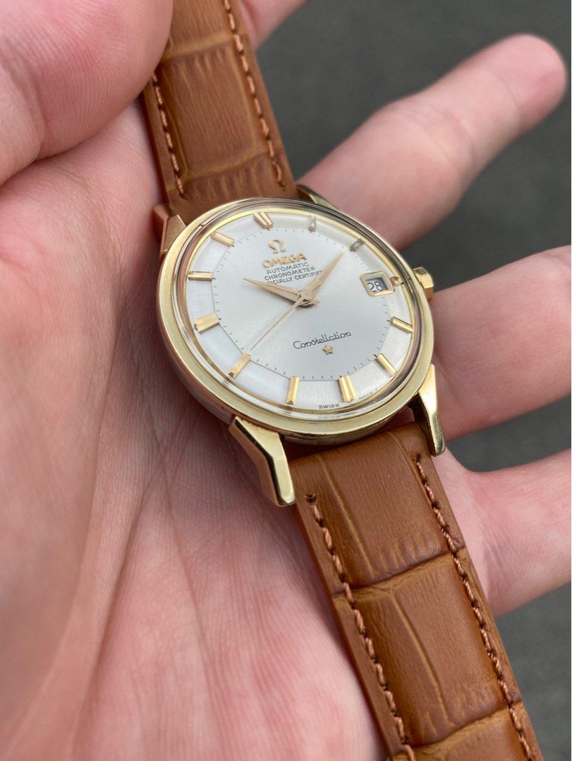 Omega Constellation Pie Pan Dial Two-Tone Gold Cap - Ref. 168.005 Dog-Legged Lugs - Cal. 561 ...