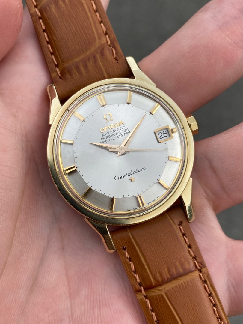 Omega Constellation Pie Pan Dial Two-Tone Gold Cap - Ref. 168.005 Dog-Legged Lugs - Cal. 561 ...