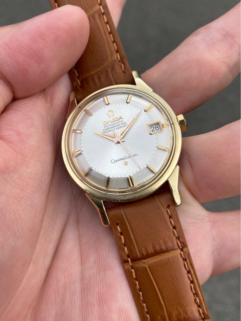 Omega Constellation Pie Pan Dial Two-Tone Gold Cap - Ref. 168.005 Dog-Legged Lugs - Cal. 561 ...