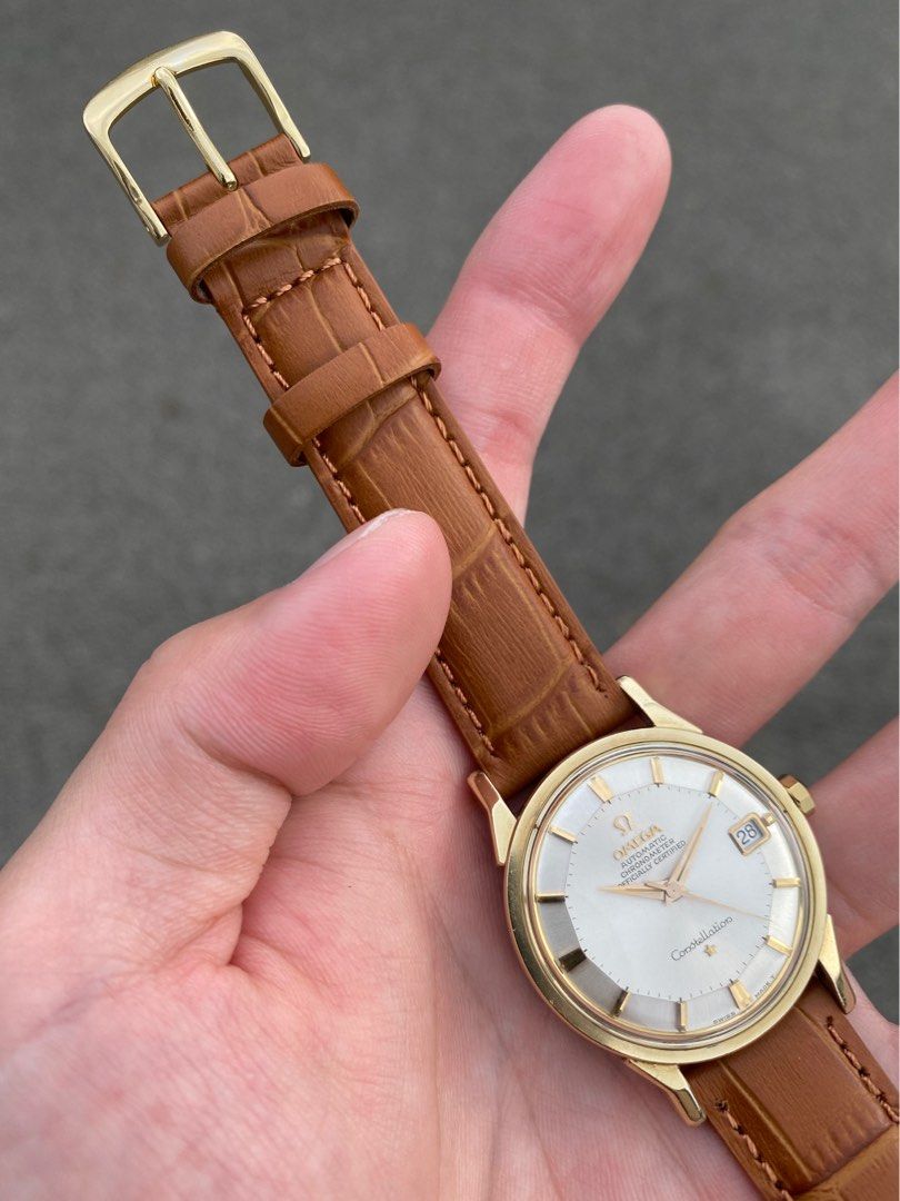 Omega Constellation Pie Pan Dial Two-Tone Gold Cap - Ref. 168.005 Dog-Legged Lugs - Cal. 561 ...