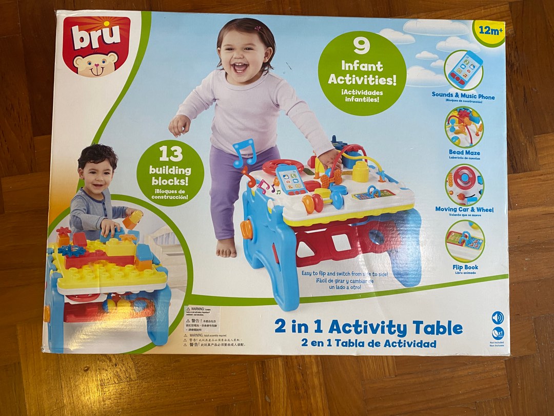 2 in 1 Activity table, Hobbies & Toys, Toys & Games on Carousell