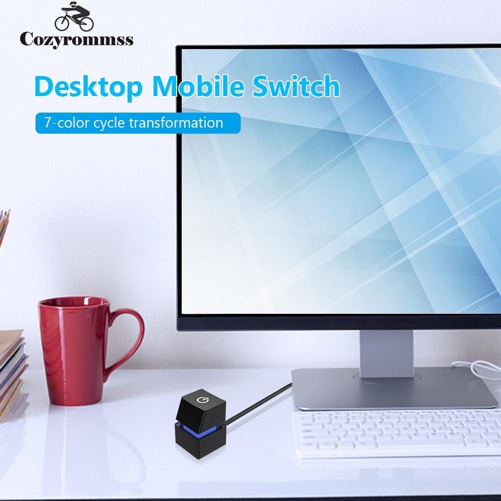 2m LED Computer Desktop Switch PC Motherboard External Power On/Off ...