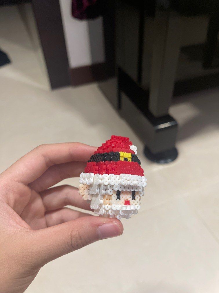 3D perler beads Santa Claus, Hobbies & Toys, Stationery & Craft ...