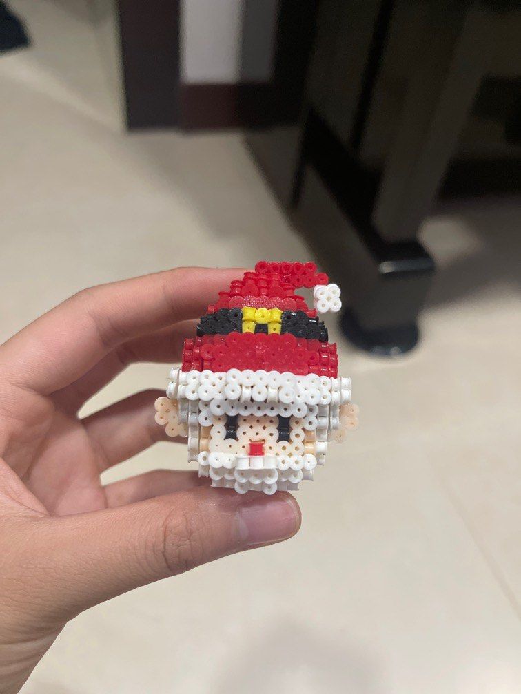 3D perler beads Santa Claus, Hobbies & Toys, Stationery & Craft ...