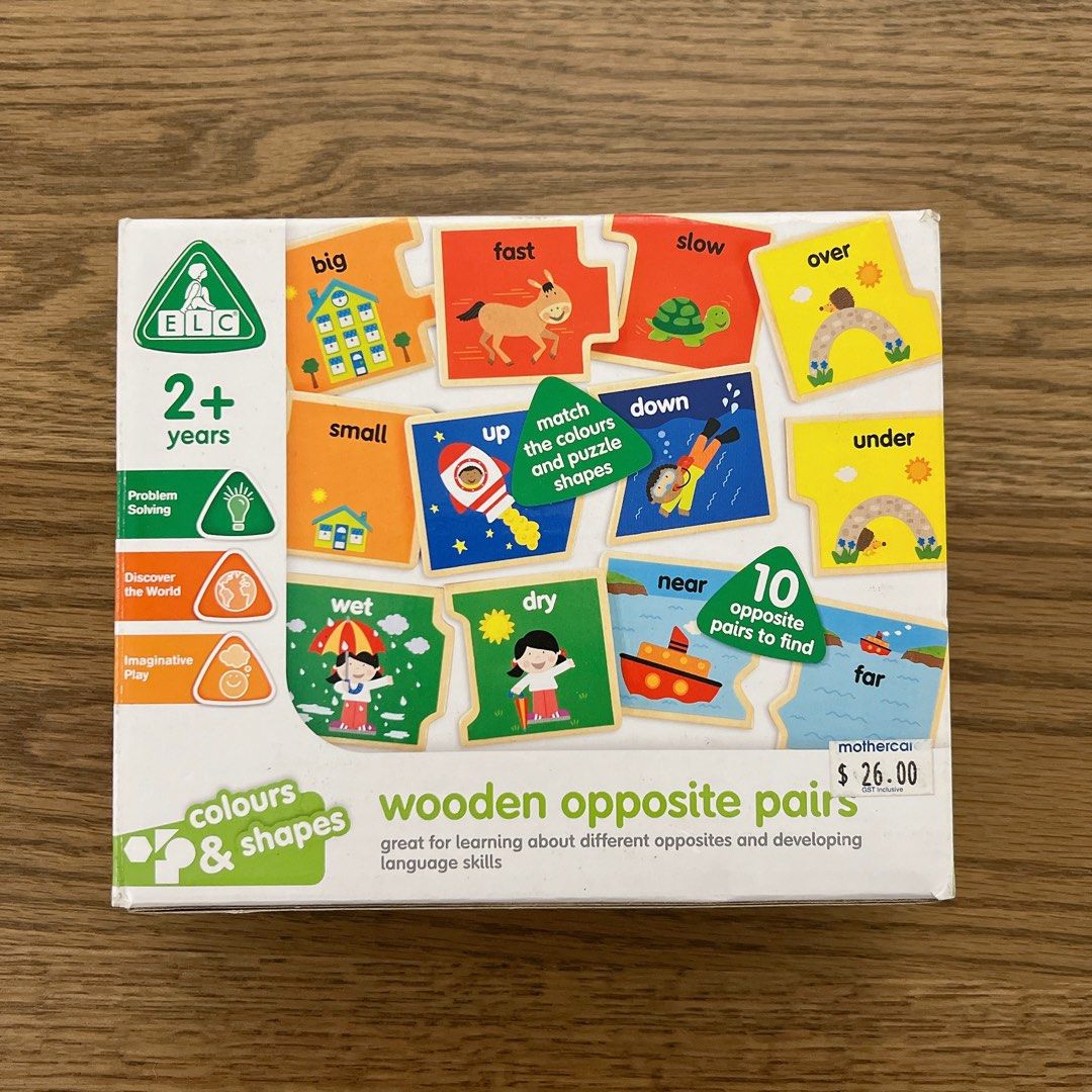 (50% off) BNWT ELC Wooden Opposite Pairs (Montessori Approved), Babies ...
