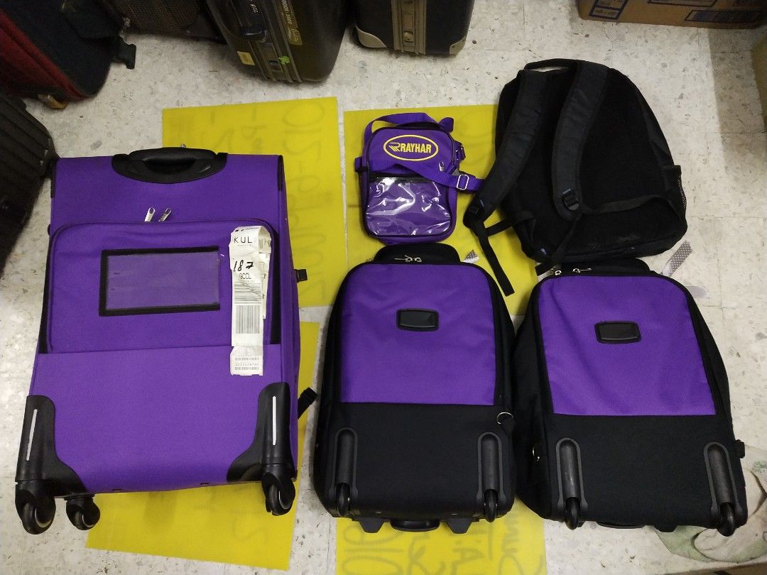 60cm 24"inches luggage Bagasi travelling bag backpack with wheels ...