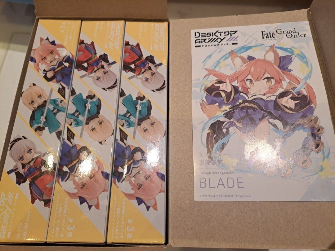 脱坑平放 全新 Megahousr Destop Army Fate Grand Order Fate Stay Night 命運冠位指令 FGO －box 3 盒沖田 師匠 玉藻前 ...