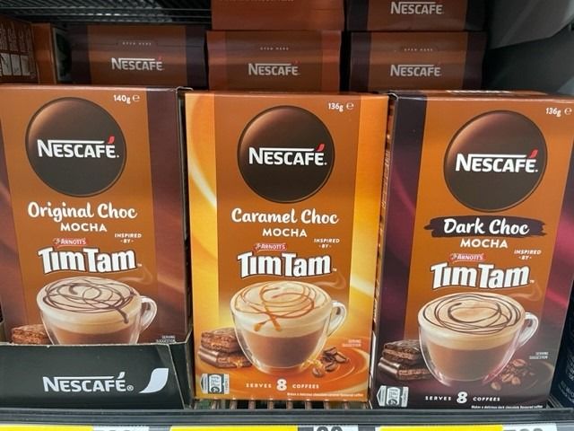 現貨!!! 澳洲直送口味 Nescafe x Tim Tam + Moccona x Cadbury 即沖咖啡 , 嘢食 & 嘢飲, 飲料 ...