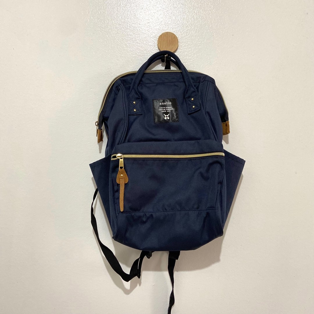 Anello Mini Navy Blue Color, Women's Fashion, Bags & Wallets, Backpacks ...