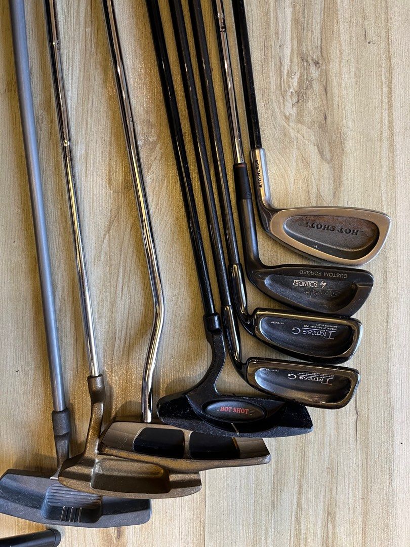 Assorted golf clubs and golf bag, Sports Equipment, Sports & Games ...
