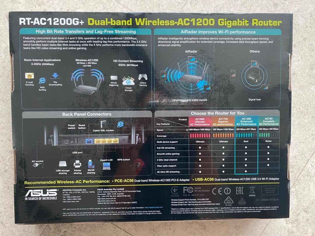 Asus Wireless Dual Band Router Computers Tech Parts Accessories Networking On Carousell