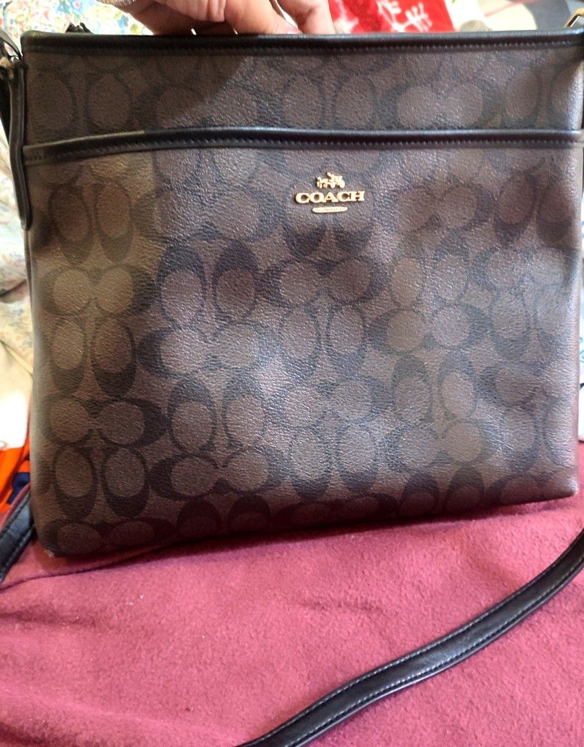 Authentic Coach Signature File Crossbody bag, Luxury, Bags & Wallets on ...